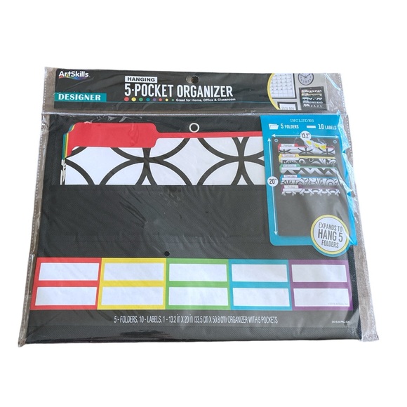 ArtSkills | Office | Artskills Designer Hanging 5pocket Organizer ...